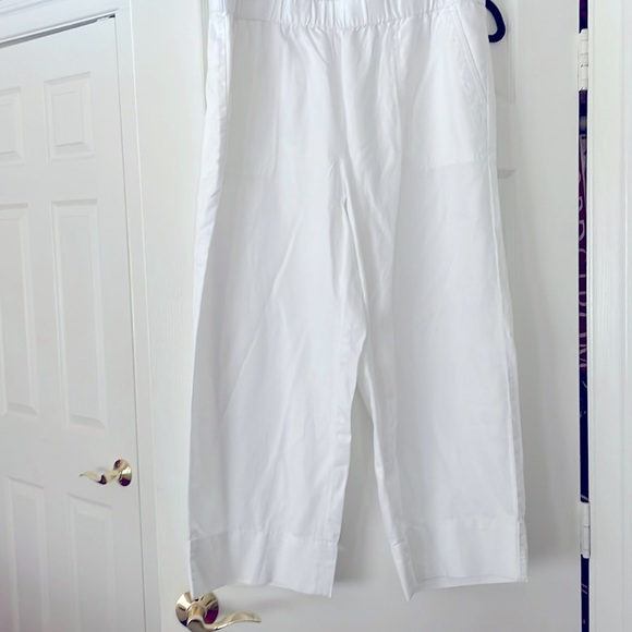 Talbots | Pants & Jumpsuits | Talbots Summer Weight White Cotton Capris ...